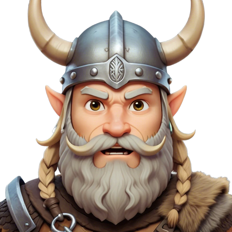 Clash of Clans aesthetic: Cinematic Comical Viking Portrait Emoji, Head ...
