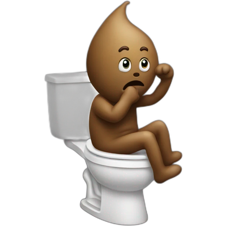 A poop man pooping emoji | AI Emoji Generator