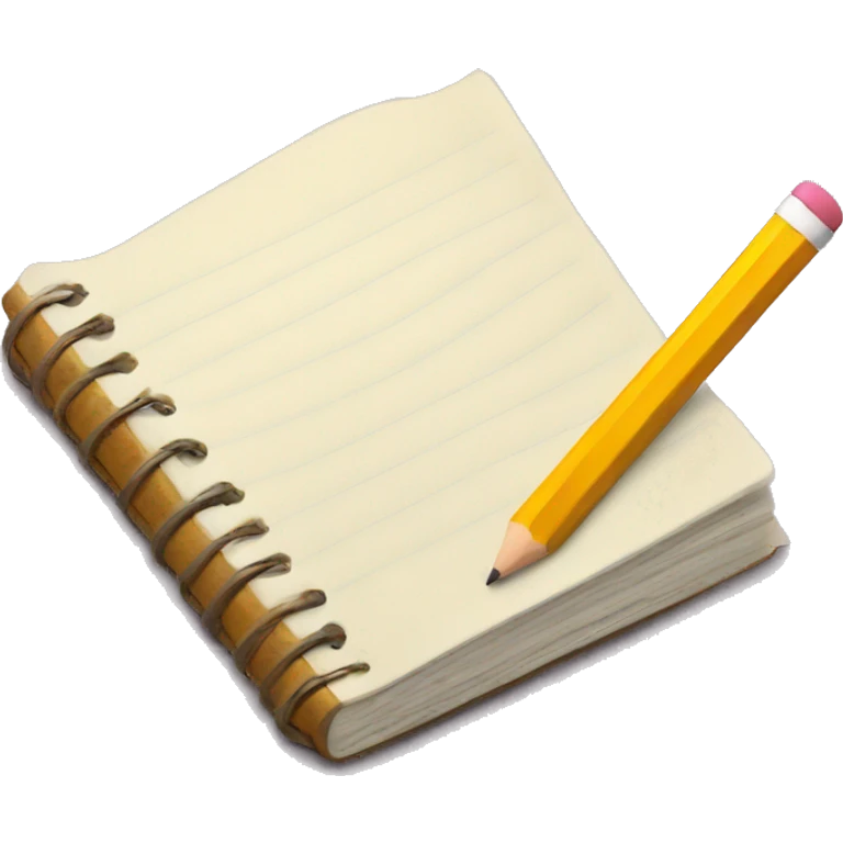 notebook and a pencil emoji | AI Emoji Generator