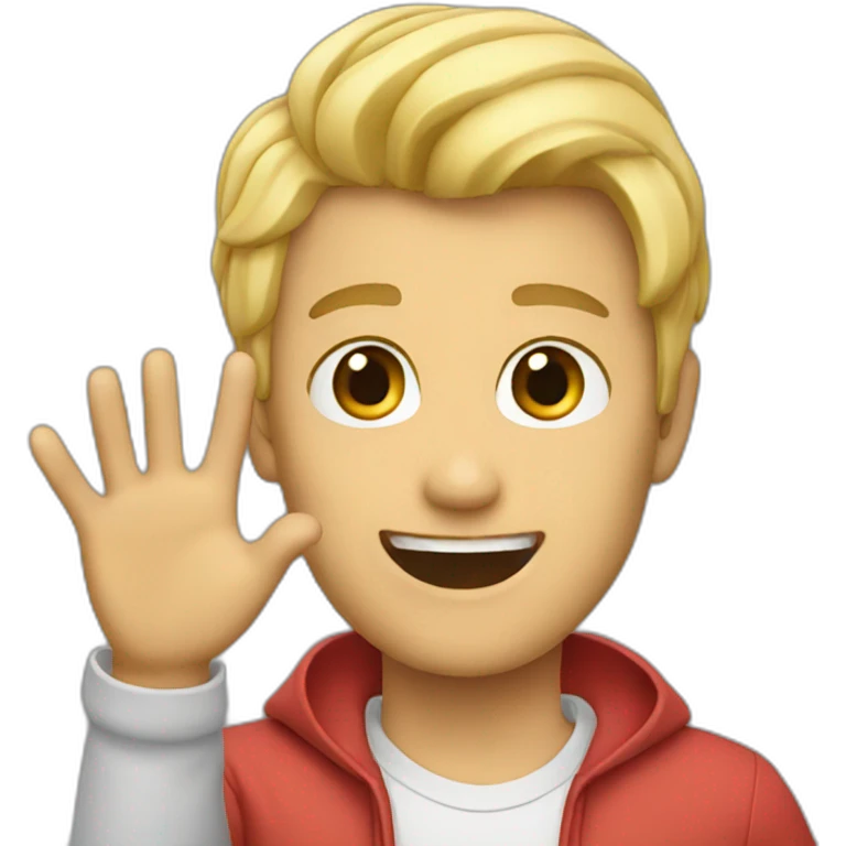 Ken waving emoji | AI Emoji Generator