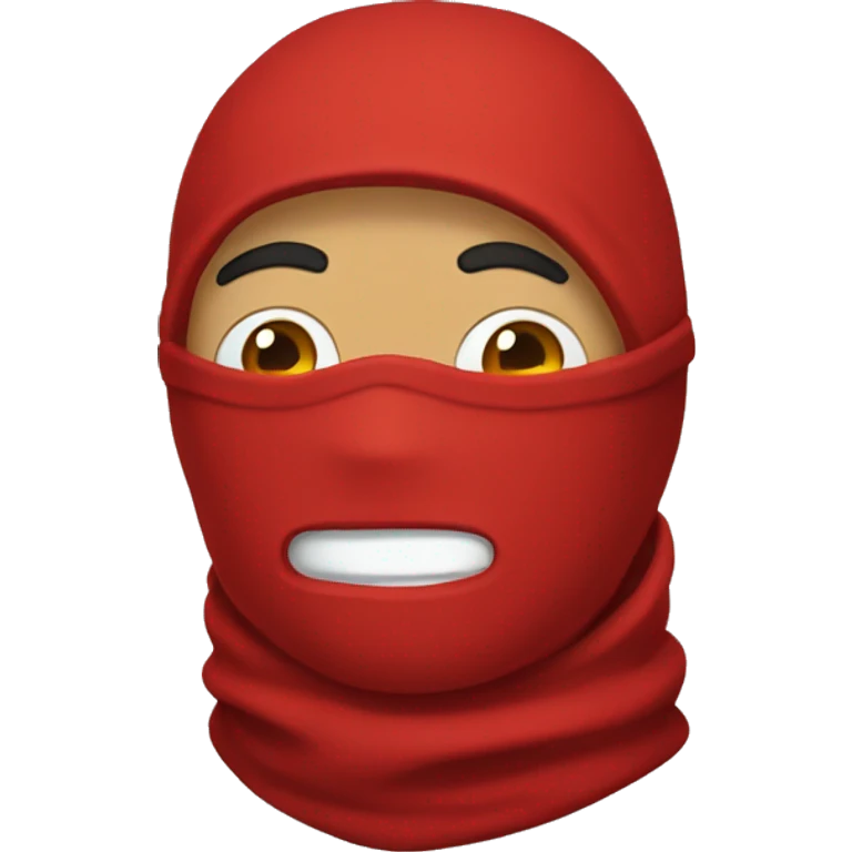 red balaclava no cat emoji | AI Emoji Generator