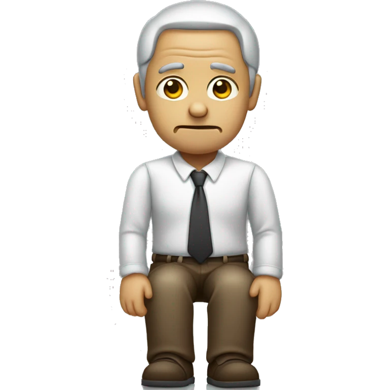 Very Sad 40 year old android user emoji | AI Emoji Generator
