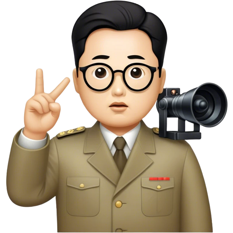 Dear leader Kim Jung Il directs you in his movie emoji | AI Emoji Generator