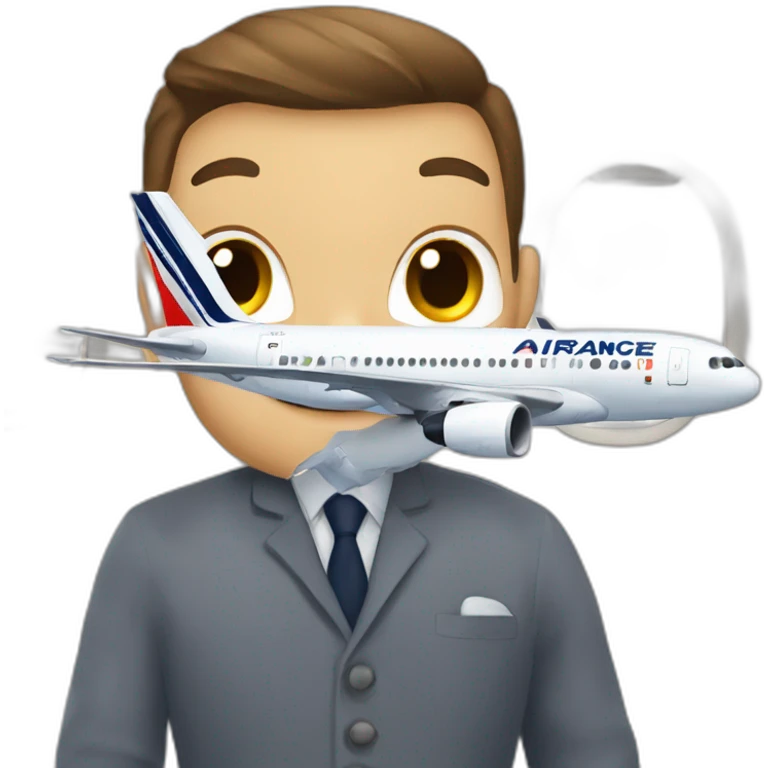 An Air France plane emoji | AI Emoji Generator