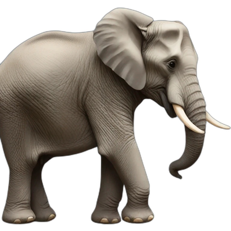 elephant with man on its trunk emoji | AI Emoji Generator