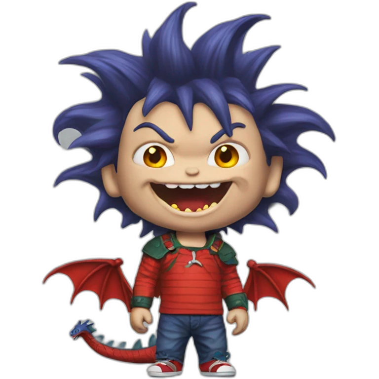 Chucky as a dragon emoji | AI Emoji Generator