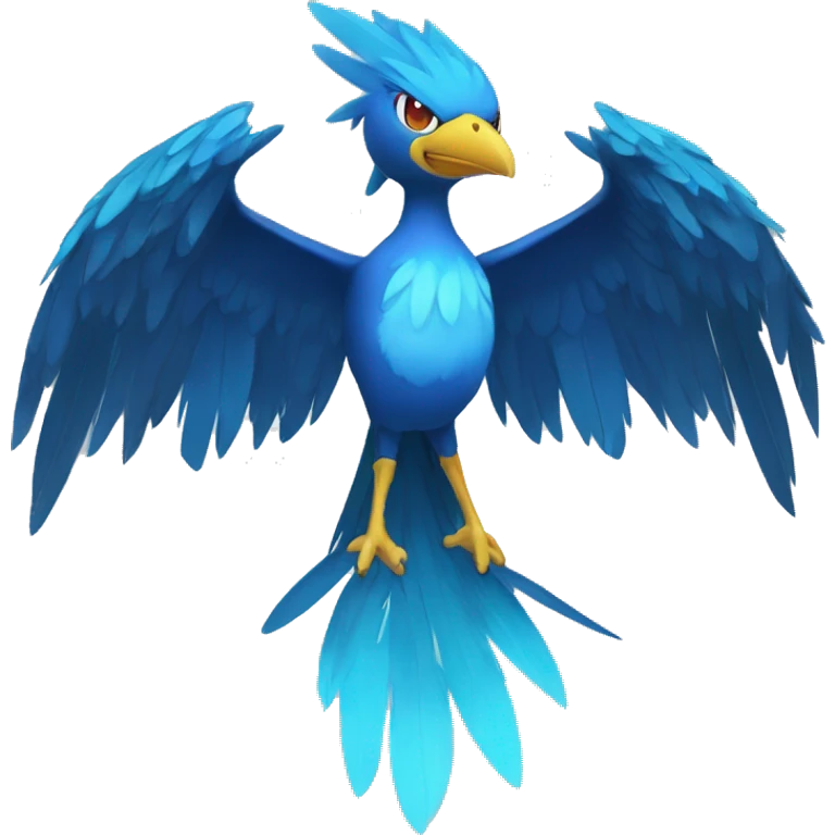 Edgy Fantasy legendary blue bird water-type-Hydro-Phoenix Fakemon full ...