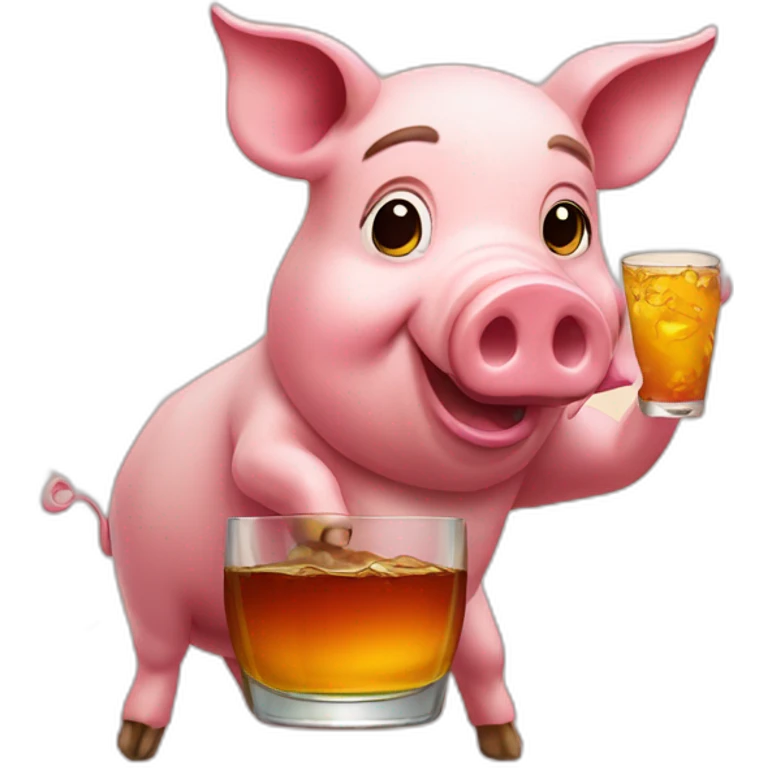 pig drink rum emoji | AI Emoji Generator