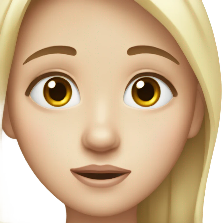 Girl with watery eyes emoji | AI Emoji Generator