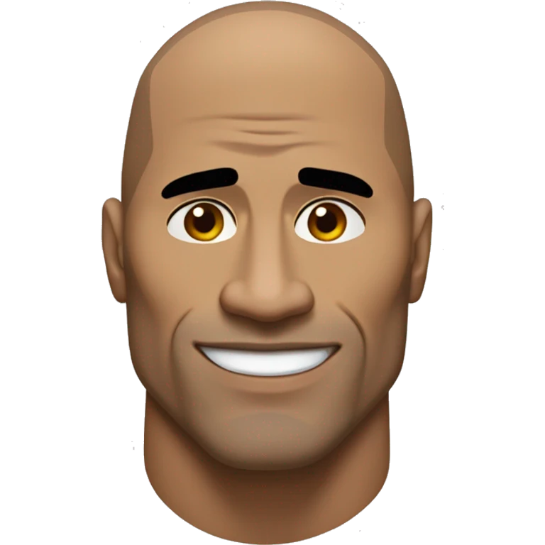 Face Shape: A broad, muscular face resembling Dwayne "The Rock" Johnson ...