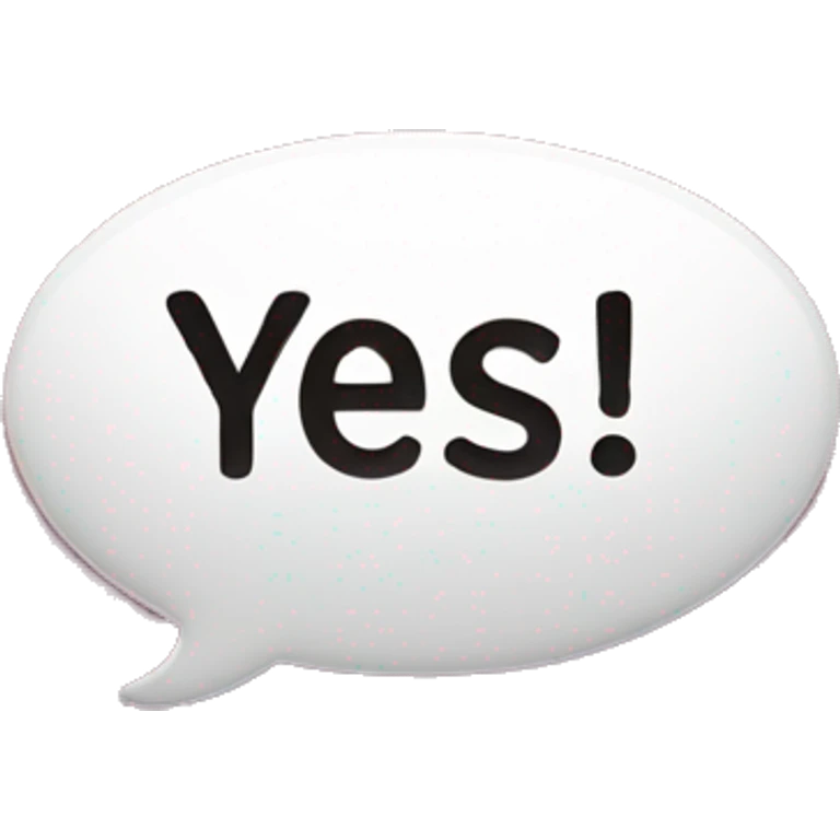 Fake Imessage saying yes emoji | AI Emoji Generator