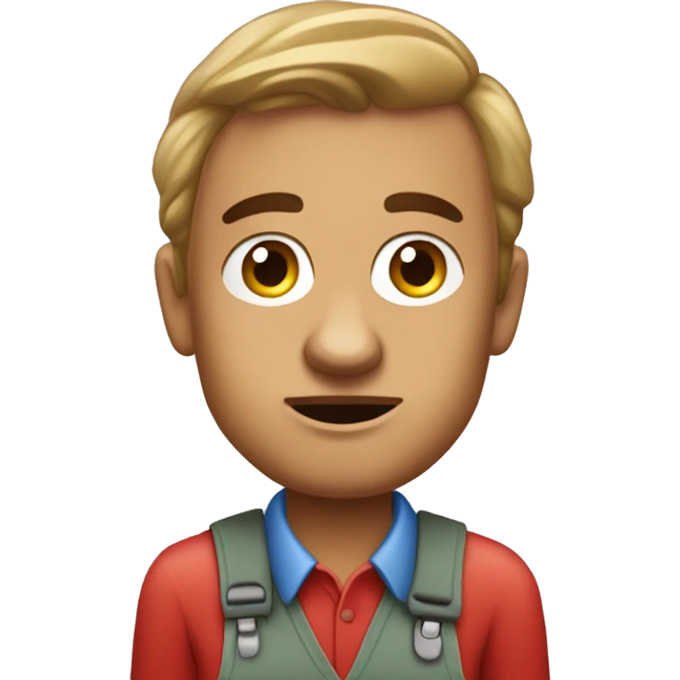 Annoyed Trader Joe’s worker emoji | AI Emoji Generator
