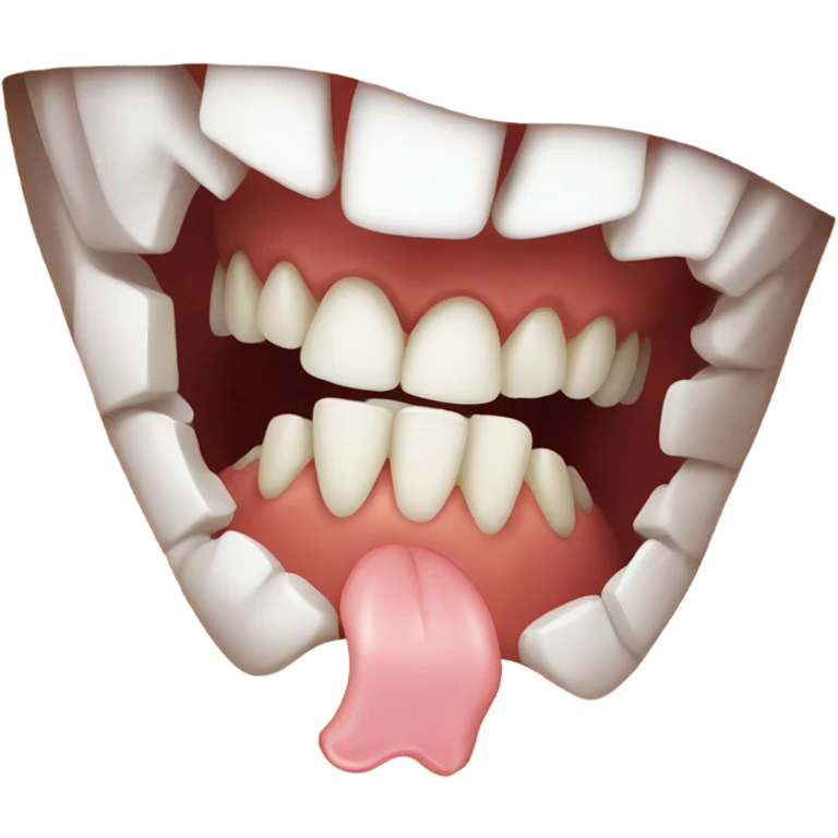 Biting teeth emoji | AI Emoji Generator