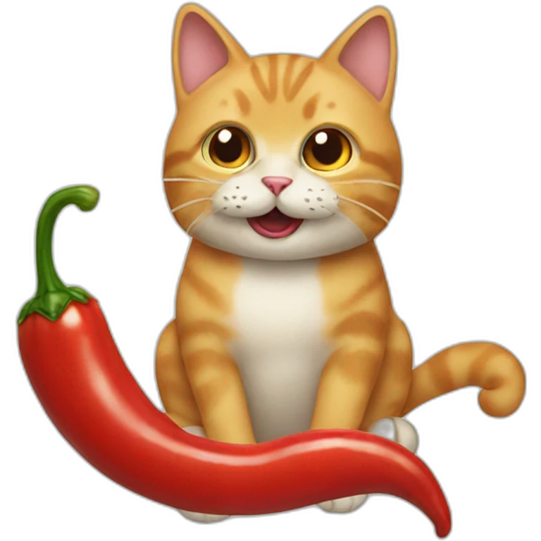 a cat that eats chili emoji | AI Emoji Generator