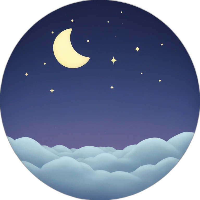 Moon night emoji | AI Emoji Generator