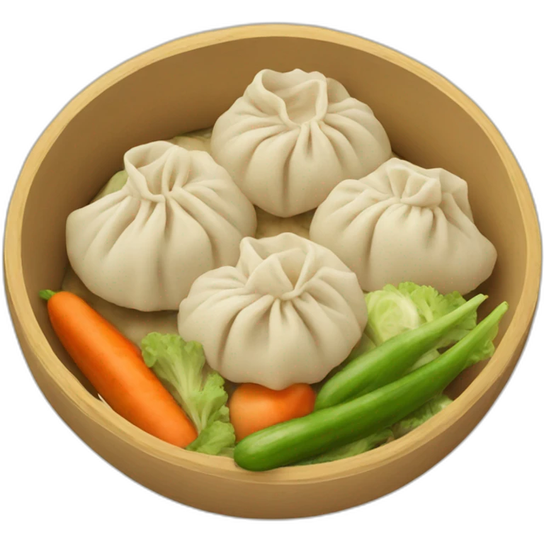 Dumplings and veggies emoji | AI Emoji Generator