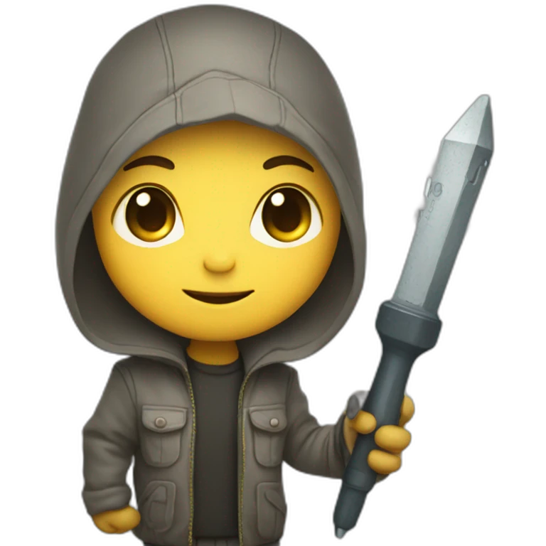 Chibi character with screwdriver in hand emoji | AI Emoji Generator