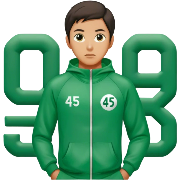 Squid game player seong gi hun 456 emoji | AI Emoji Generator