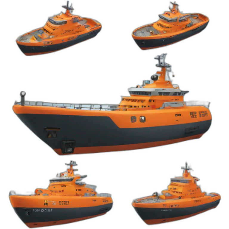 orange rescue ship emoji | AI Emoji Generator