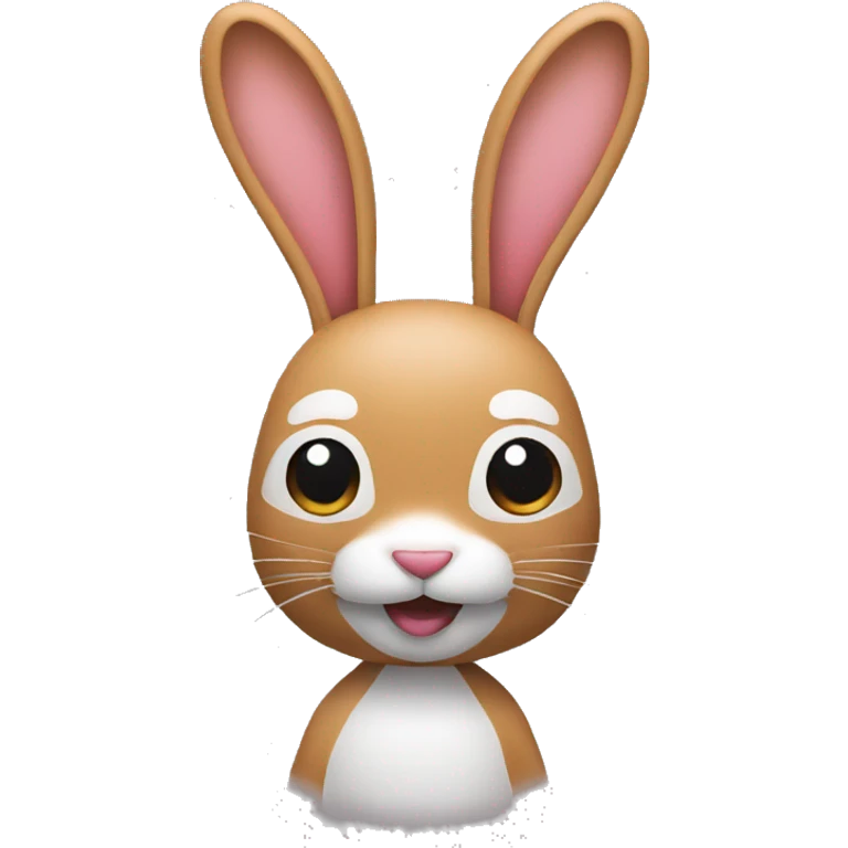 3d rabit face looking not straight emoji | AI Emoji Generator