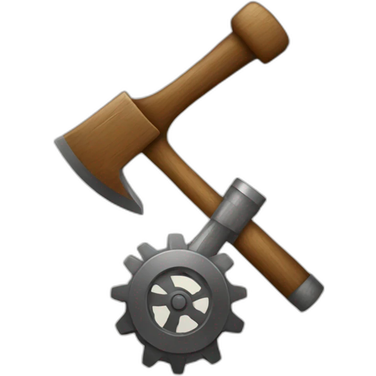 Hammer and Gear communist logo emoji | AI Emoji Generator