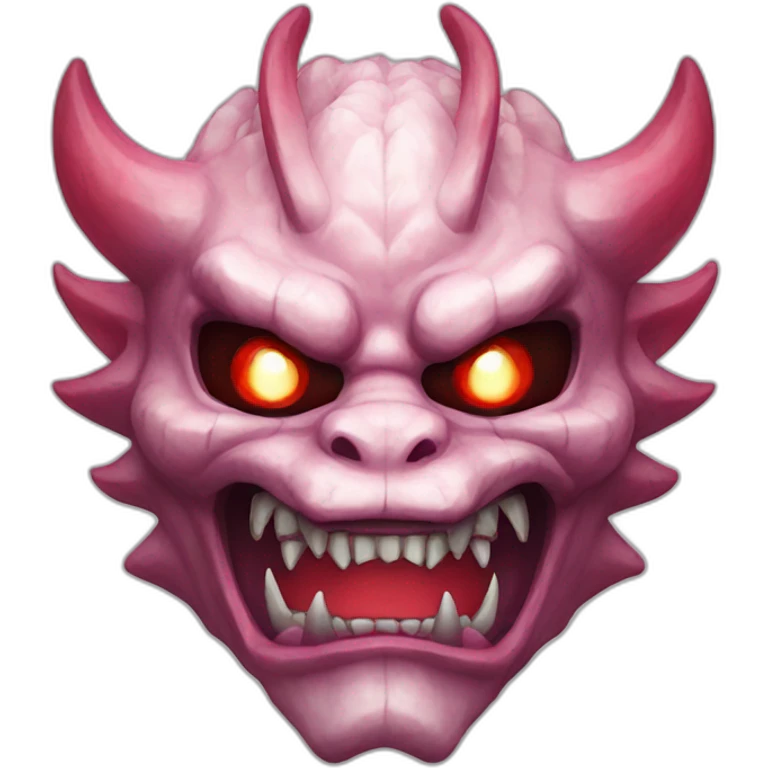 oni crystal dragon japanese mask emoji | AI Emoji Generator