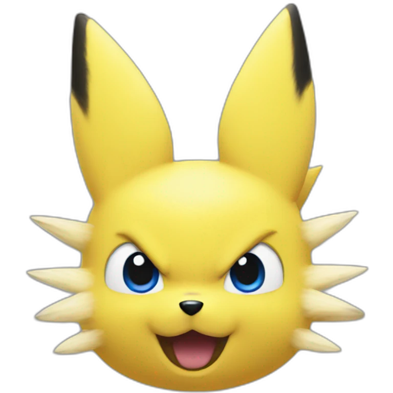 Sonic pikachu hybrid emoji | AI Emoji Generator