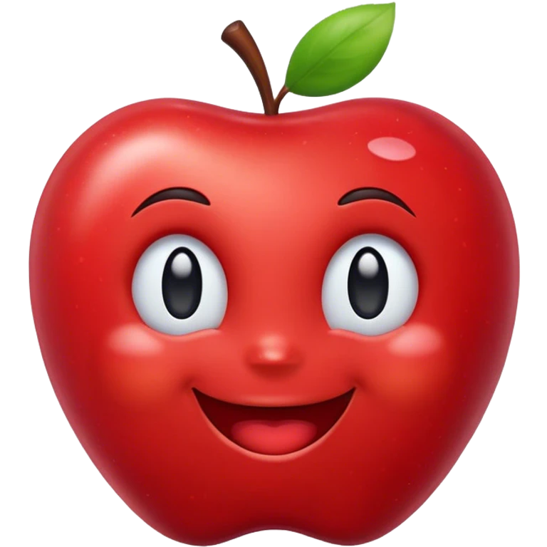 apple with face emoji | AI Emoji Generator
