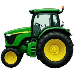 Farmer driving John Deere tractor emoji | AI Emoji Generator