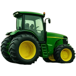 Farmer driving John Deere tractor emoji | AI Emoji Generator