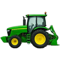 Farmer driving John Deere tractor emoji | AI Emoji Generator