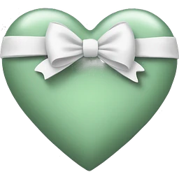 Sage green bow collar emoji | AI Emoji Generator