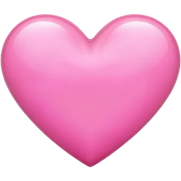 Pink heart emoji | AI Emoji Generator