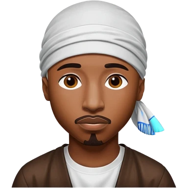 2Pac only face and durage emoji | AI Emoji Generator