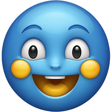 create a blue exited emoji emoji | AI Emoji Generator