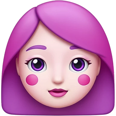 Purple pink and white hearts emoji | AI Emoji Generator