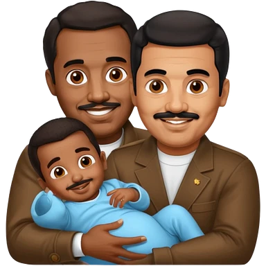 puff diddy with nicolas maduro, with baby oil emoji | AI Emoji Generator