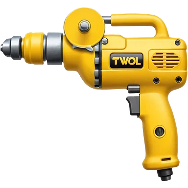 yellow commercial hammer drill emoji | AI Emoji Generator