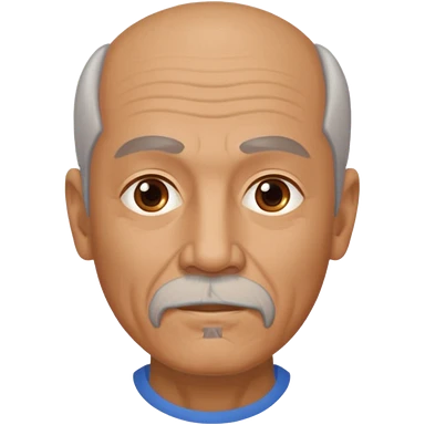 70 year old man with goatee and thin hairline emoji | AI Emoji Generator