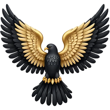 Left black angel wing emoji | AI Emoji Generator