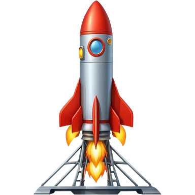 launching a rocket from a platform, with huge cloud emoji | AI Emoji ...