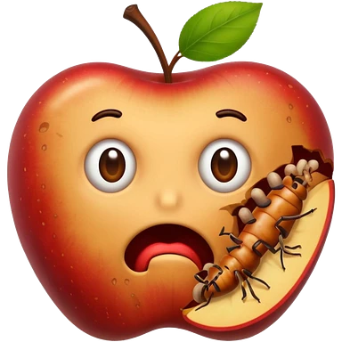 spoiled apple emoji | AI Emoji Generator