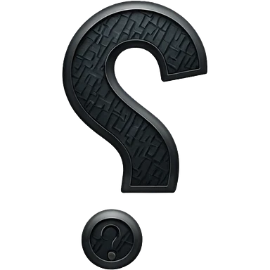 can you do one black question mark but make it transparent emoji | AI ...