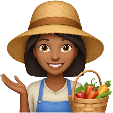 Street Food Shopper black woman emoji | AI Emoji Generator