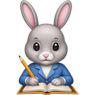 writer bunny emoji | AI Emoji Generator