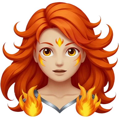 pasión celestial, con llamas y con mucho poder emoji | AI Emoji Generator