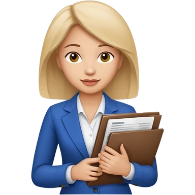 woman Financial Services & Insurance with some documents emoji | AI ...