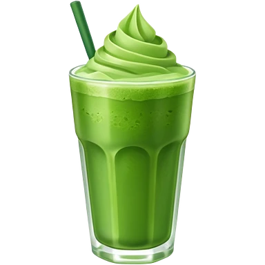 realistic green ice matcha emoji | AI Emoji Generator