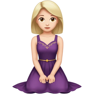 MaN sitting on chair Woman kneeling emoji | AI Emoji Generator