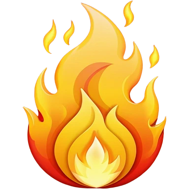 mirco steps of fire emoji | AI Emoji Generator